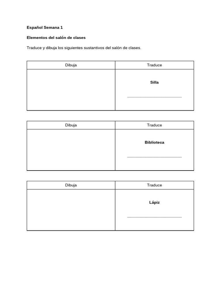 Español Semana 1 | PDF