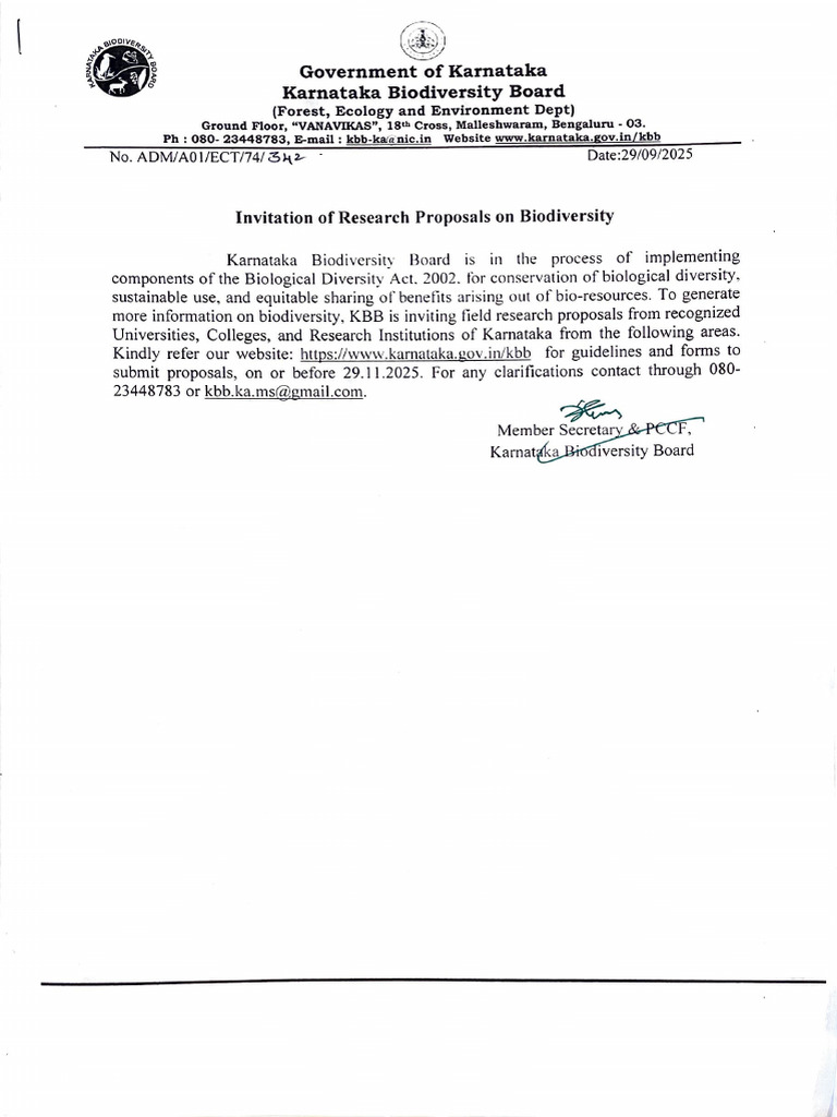 Call Applications For Research Proposal 2025 | PDF