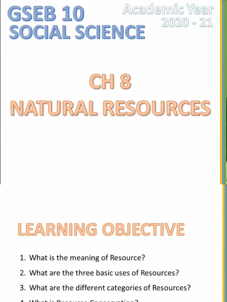 CH 8 Natural Resources | PDF