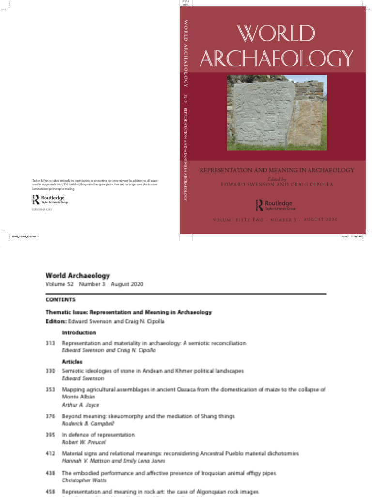 World Archaeology Special Edition Repres | PDF | Archaeology | Liberal ...