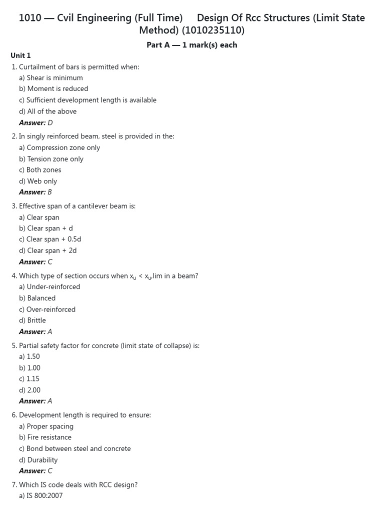 RCC Design Principles and Practices | PDF | Beam (Structure) | Stairs