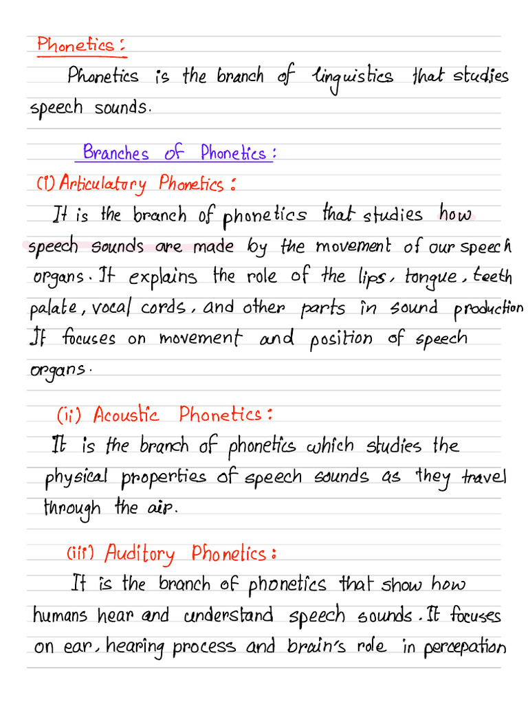 Phonetics | PDF