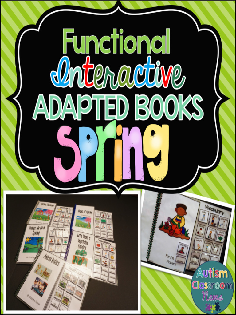 3 - Functional Interactive Adapted Books - Spring - Autism - Special ...