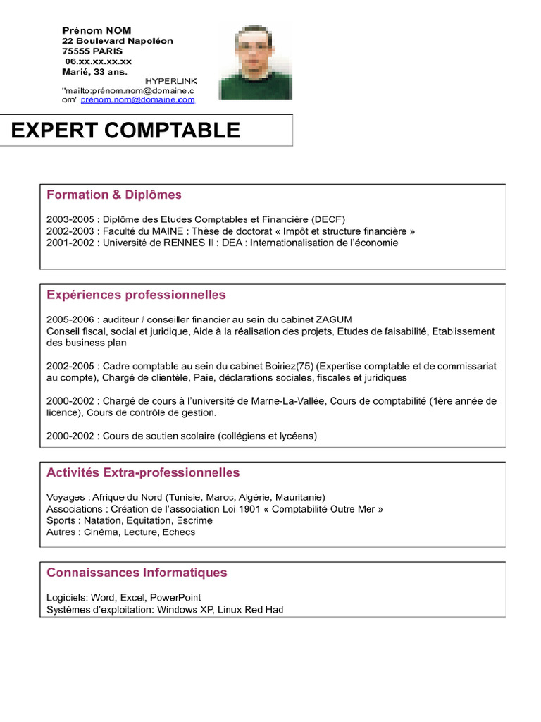 CV Numero 1.doc | PDF
