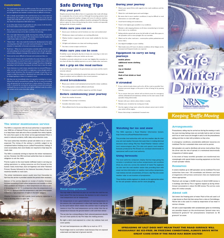 Safe Driving | PDF | Weather Forecasting | Snow