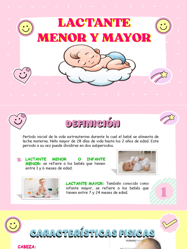 Lactante Menor y Mayor | PDF | Nutrición | Dieta y nutrición