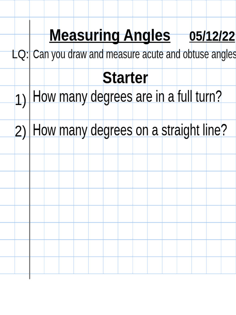 2 Can You Draw and Measure Acute and Obtuse Angles | PDF