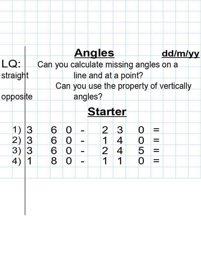 Calculating Missing Angles Guide | PDF