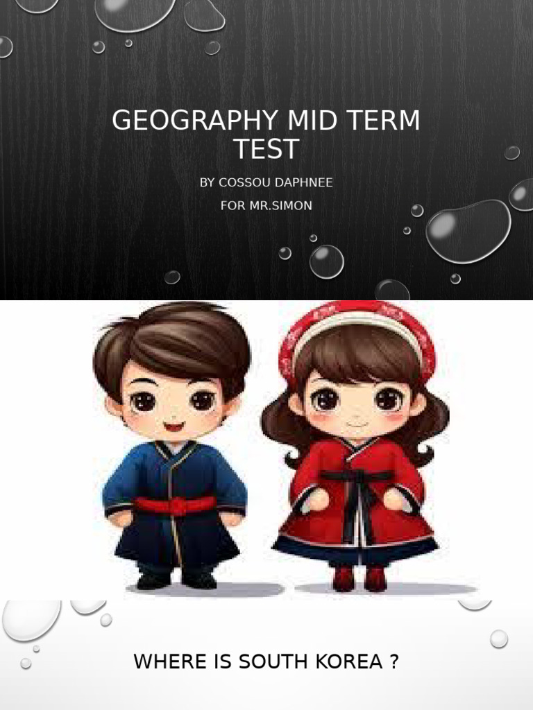 Geography Mid Term Test | PDF | Korea | South Korea