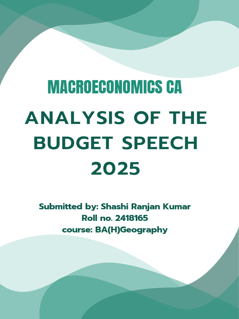 2025 Budget Speech Analysis for India | PDF | Agriculture | Legume