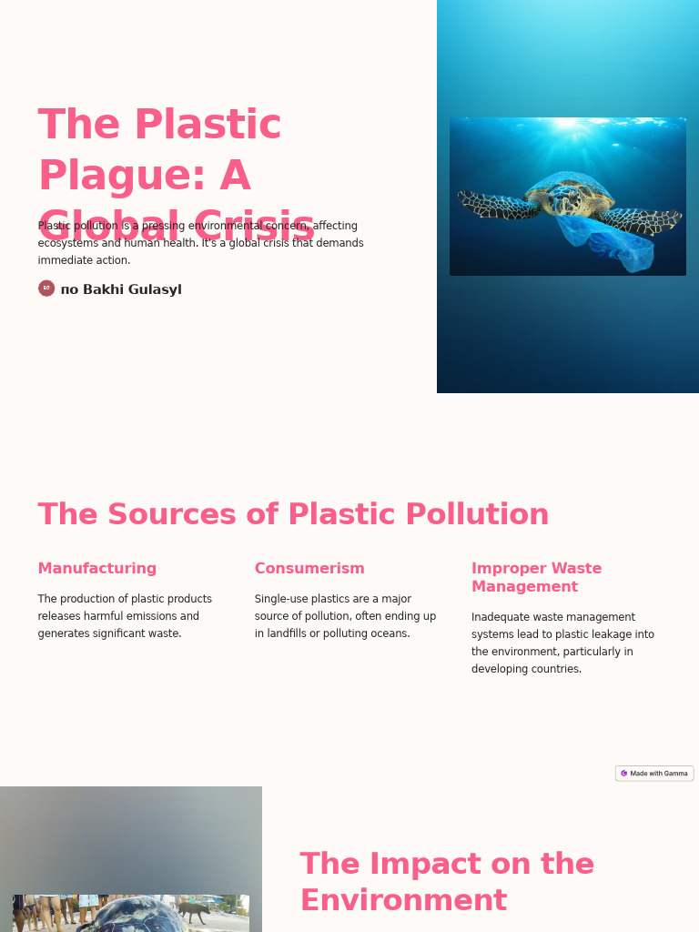 The Plastic Plague A Global Crisis 1 | PDF | Plastic | Pollution