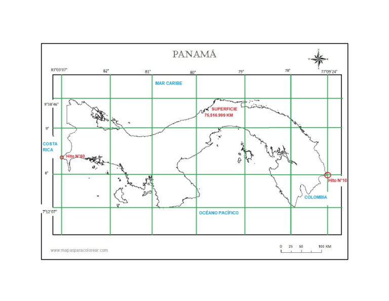 Limites de Mapa de Panama | PDF