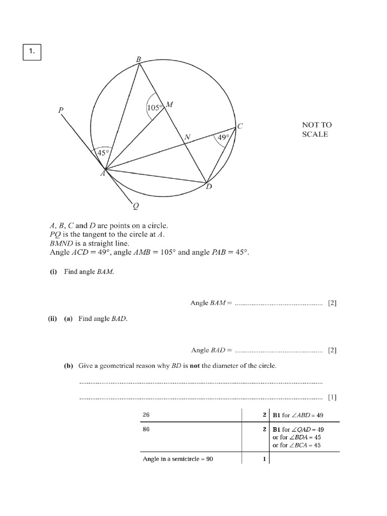 Angle Properties Exercises | PDF
