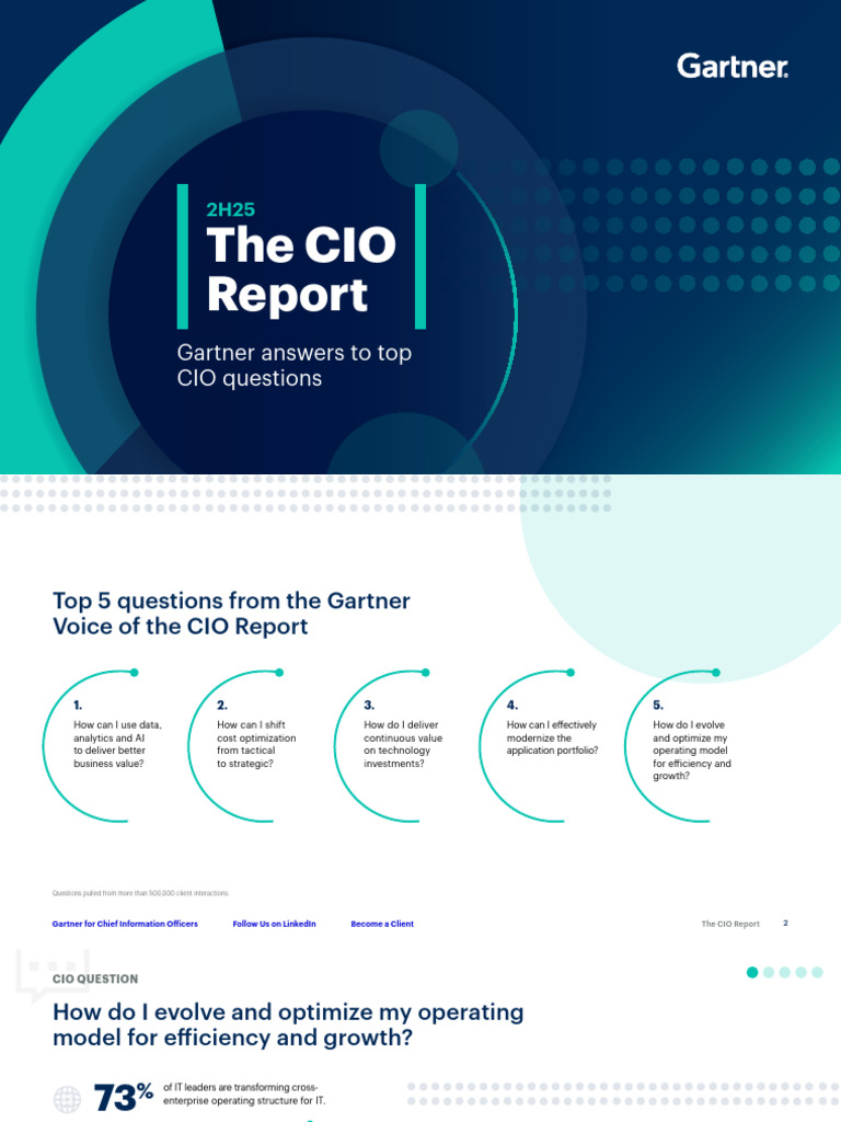 h2 2025 Cio Report | PDF | Chief Information Officer | Governance