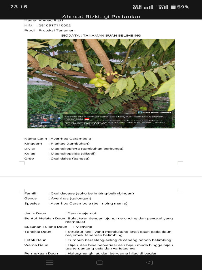 Ahmad Rizki - HPT - 25 Tugas Biologi Pertanian | PDF