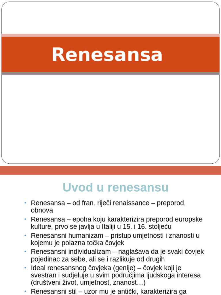 Renesansa | PDF
