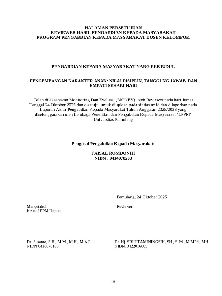 Persetujuan Mailing | PDF