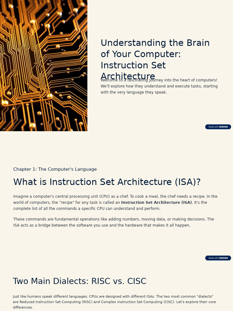 Understanding Instruction Set Architecture | PDF | Central Processing ...