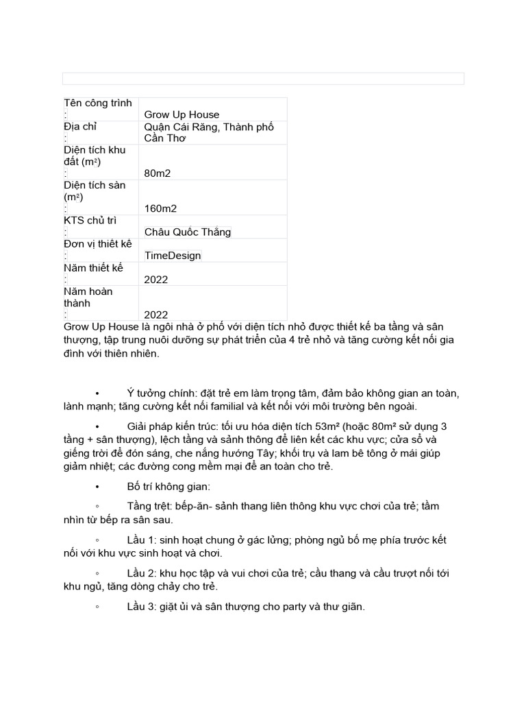Grow Up House | PDF