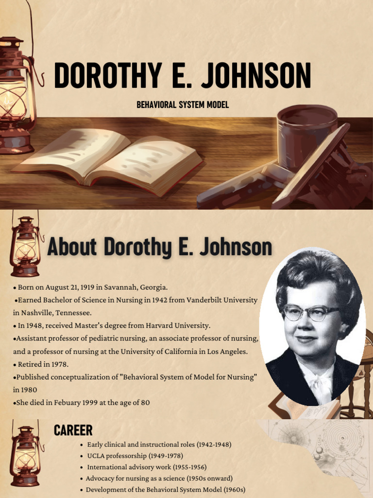 Dorothy Johnson's Behavioral System Model | PDF | System | Theory
