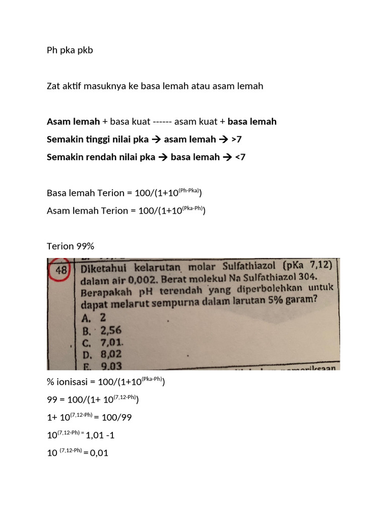 PH Pka PKB | PDF