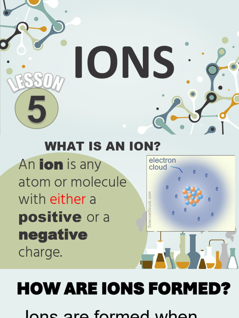Understanding Ions: Cations and Anions | PDF