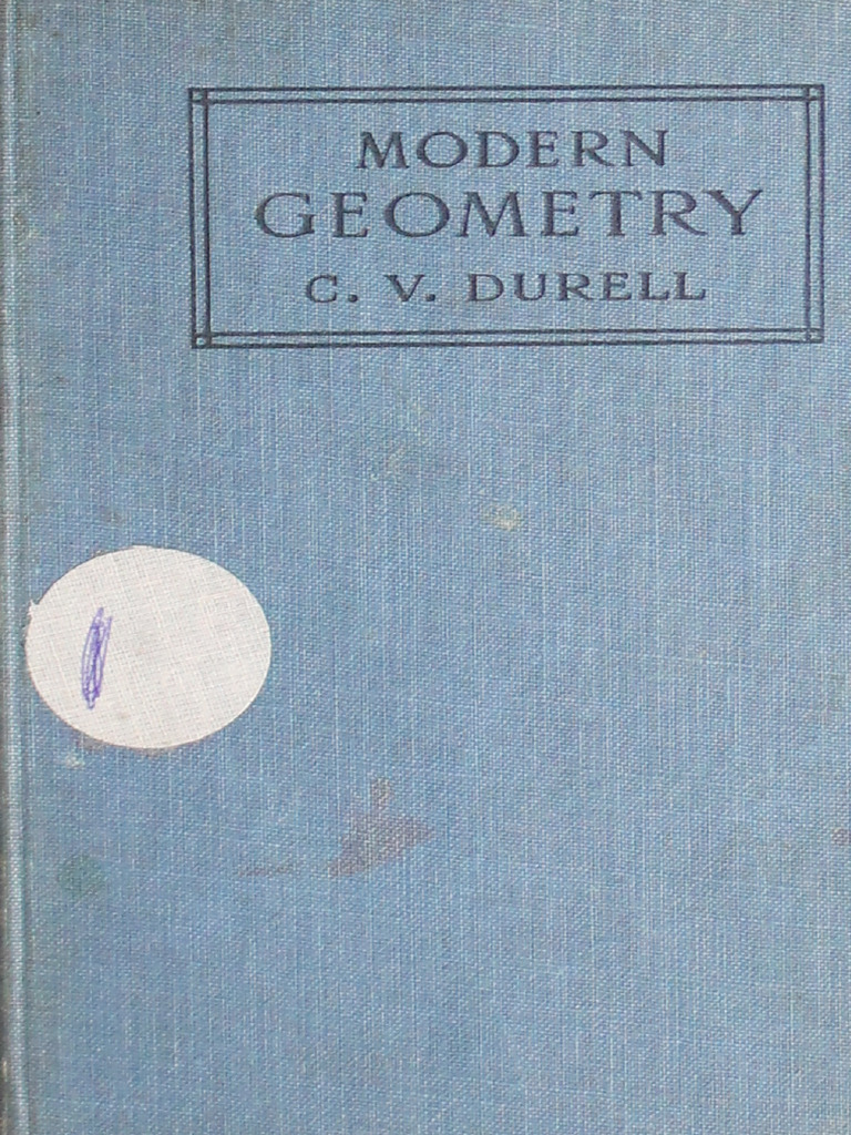 Modern Geometry Pdf
