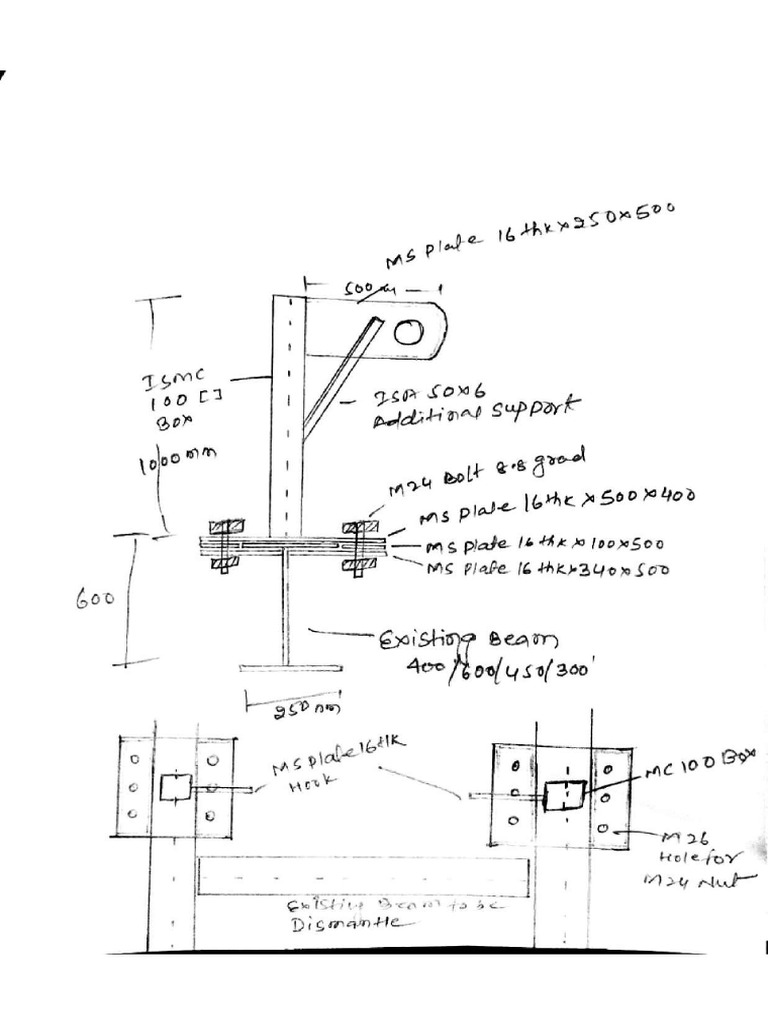 Derrick Jib Structure - Sketch | PDF