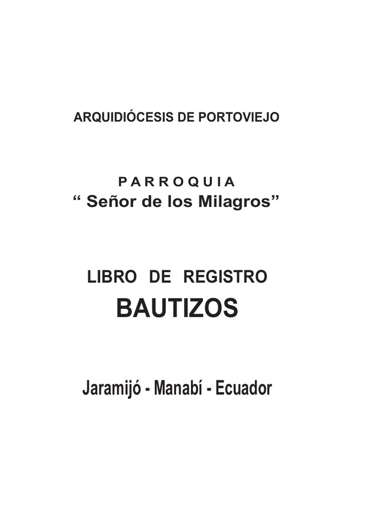Pasta Libro Bautizo | PDF