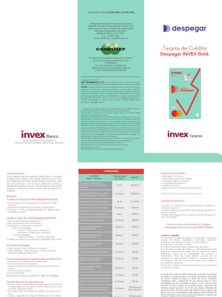 Folleto Despegar Gold | PDF | Tarjeta de crédito | Bancos