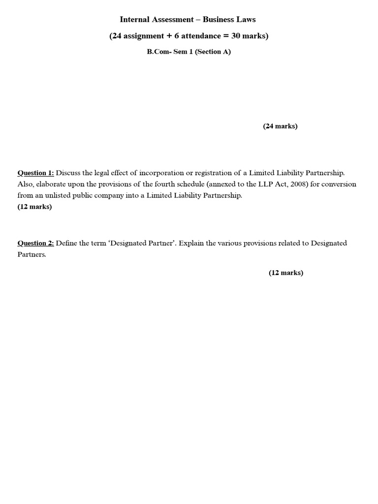 Business Laws Assignment-1.Docx 20251007 235907 0000 | PDF