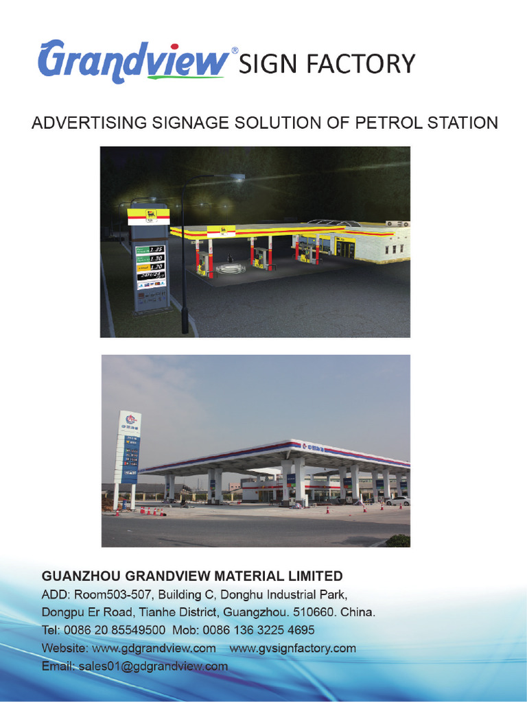 Advertising Signage Solution of Petrol Station | PDF