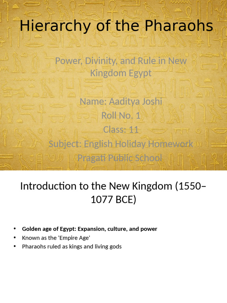 Pharaohs of New Kingdom Egypt Explained | PDF