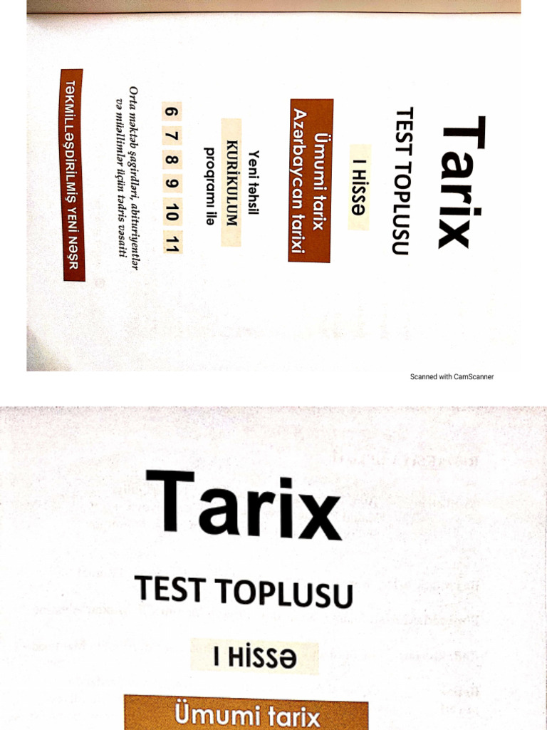 Anar İsayev Tarix Toplusu 1-Ci Hissə | PDF