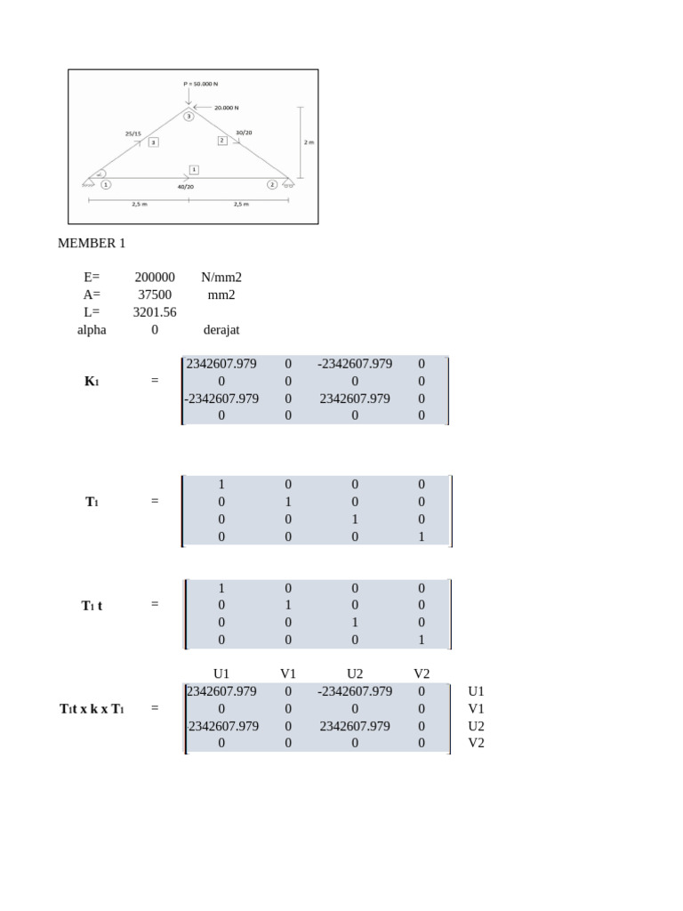 Anstruk Tak Tentu Matriks | PDF