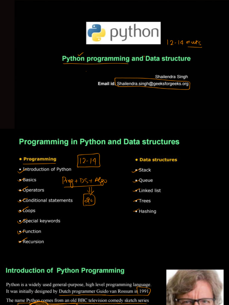 L1-Python Introduction - 3feb2025 - Shailendra Sir - DA Hinglish 2026 | PDF