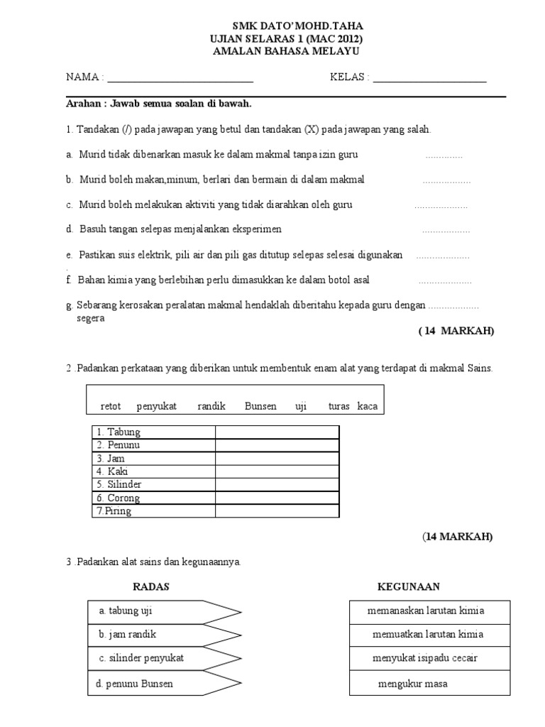 Abm 1 Latihan | PDF