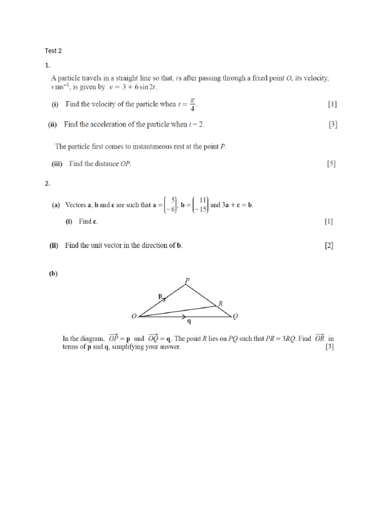 Test 2 Add Math | PDF