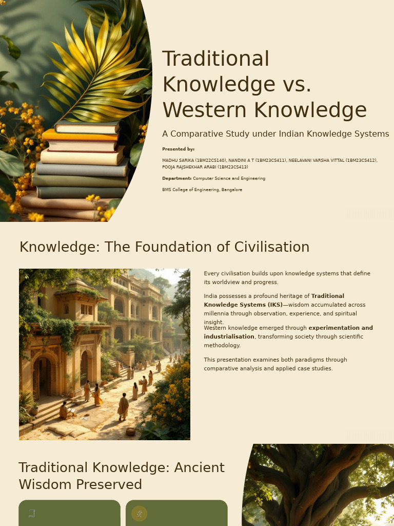 Traditional-Knowledge-vs-Western-Knowledge (1) | PDF | Ayurveda | Knowledge
