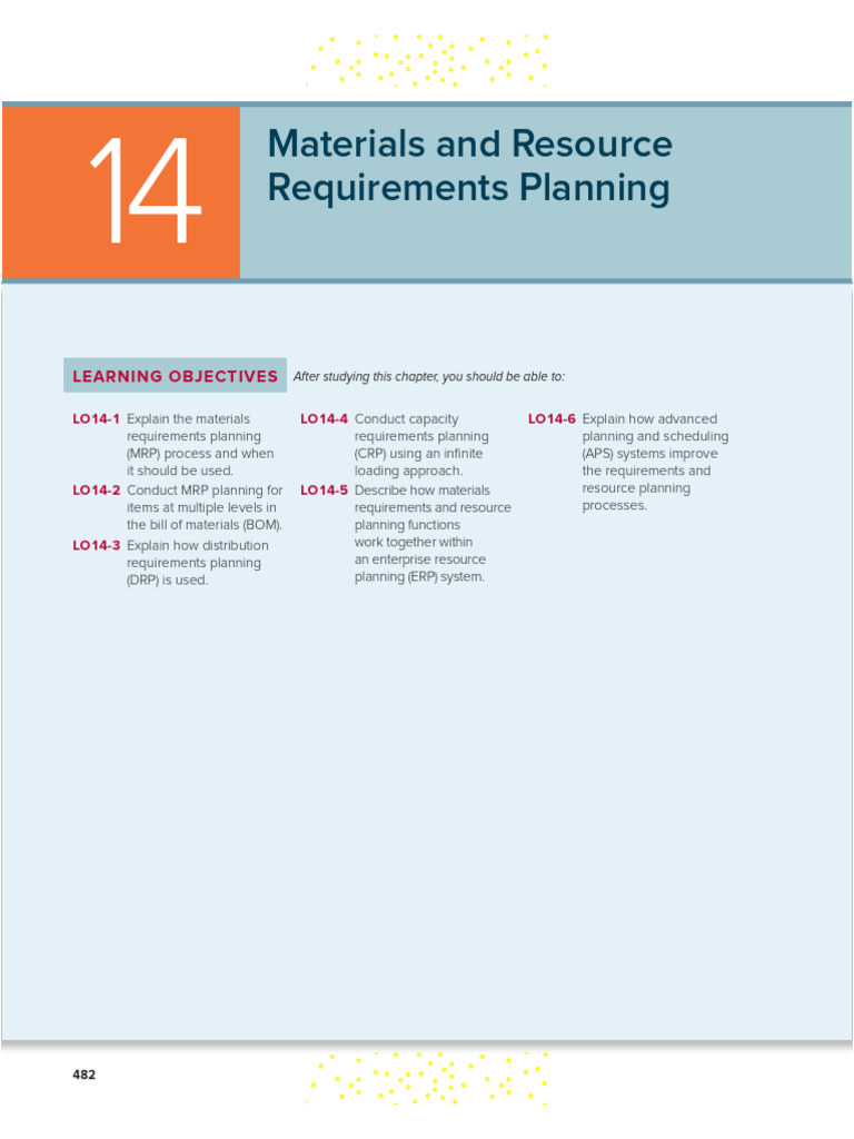Materials and Resource Planning Explained | PDF | Supply Chain | Inventory