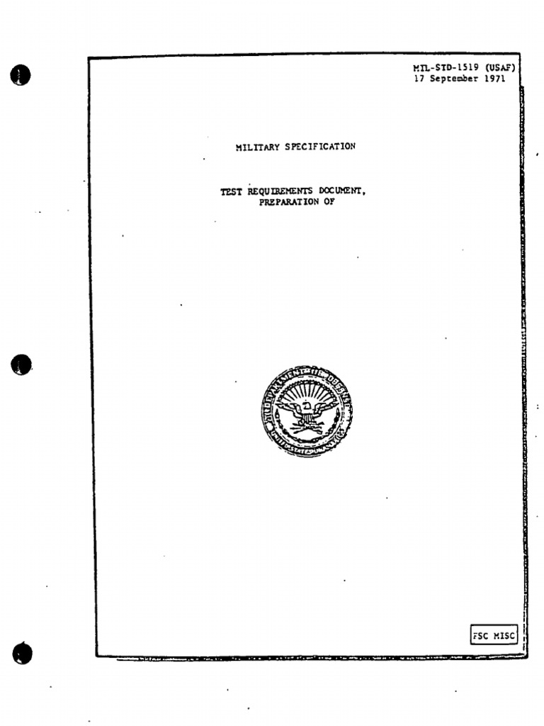 USAF Test Requirements Document | PDF | Power Supply | Volt