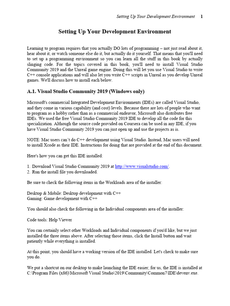 EVQpAI74TJmUKQCO EyZoQ 55743eaa3e9a4828af93b9ecc013e9f1 1 Setting Up Your Development ...