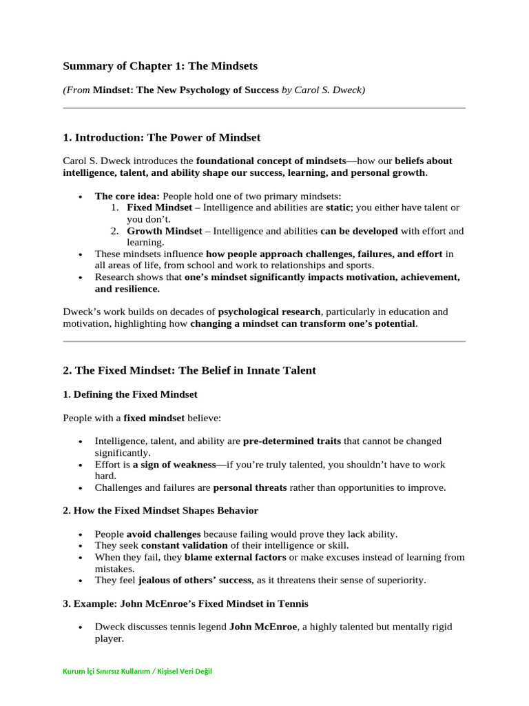 Understanding Fixed vs. Growth Mindsets | PDF | Mindset | Psychological ...