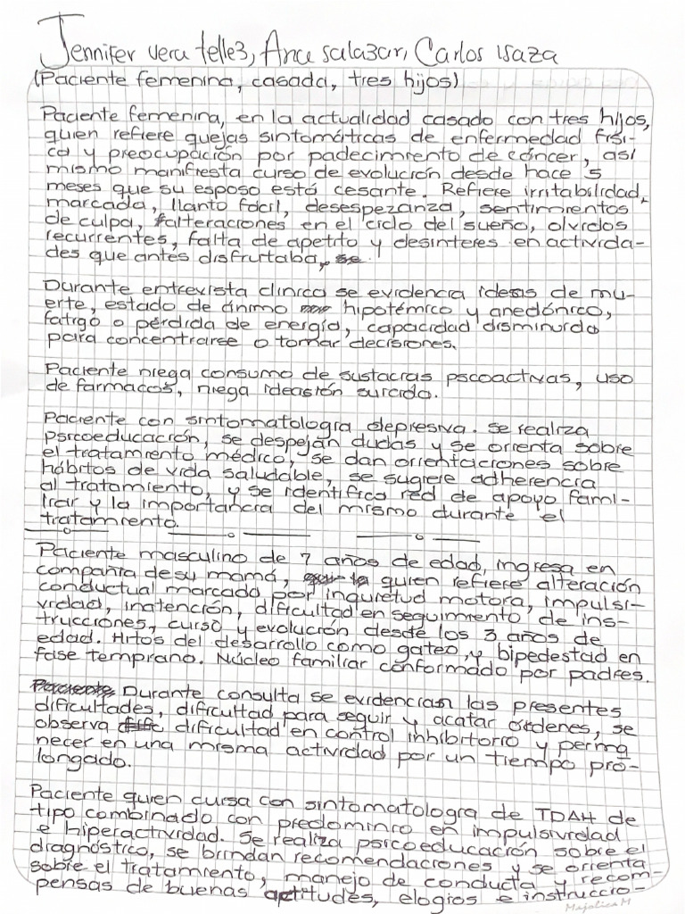 Jennifer Vera, Ana Salazar, Carlos Isaza. | PDF