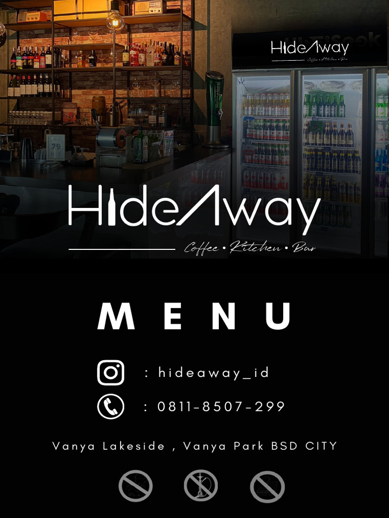 Vanya Park Hideaway Menu | PDF