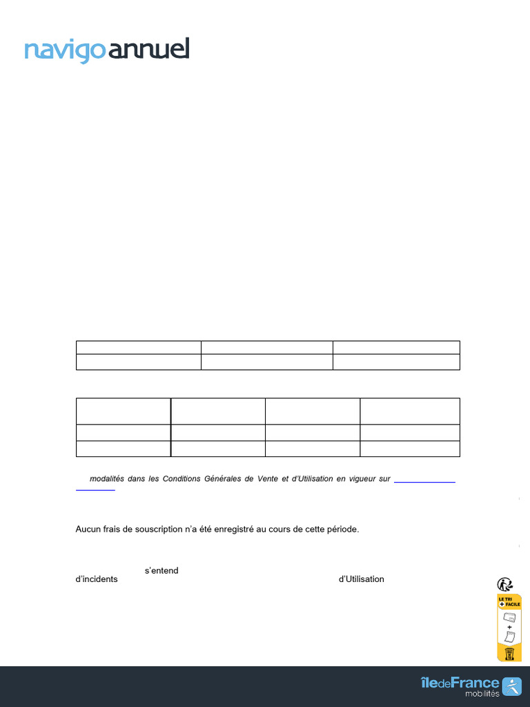 Attestation Navigo Mensuel 2025 | PDF | Paiements | Impôts