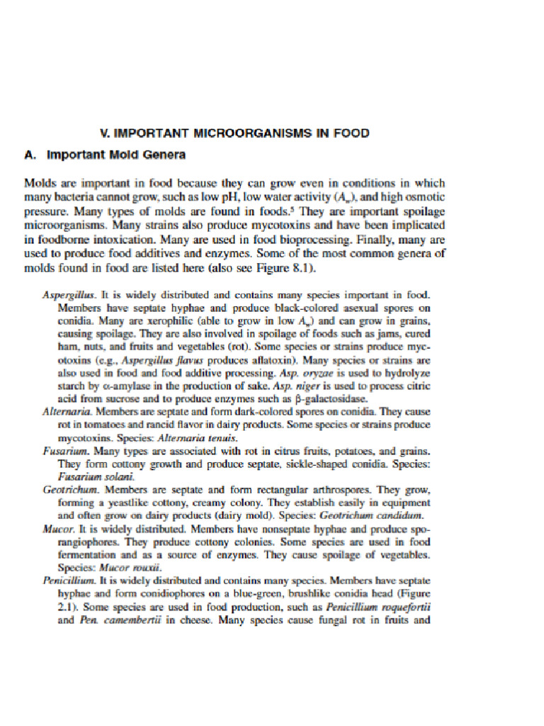 Activity 1 - Predominant Microorganisms in Food | PDF
