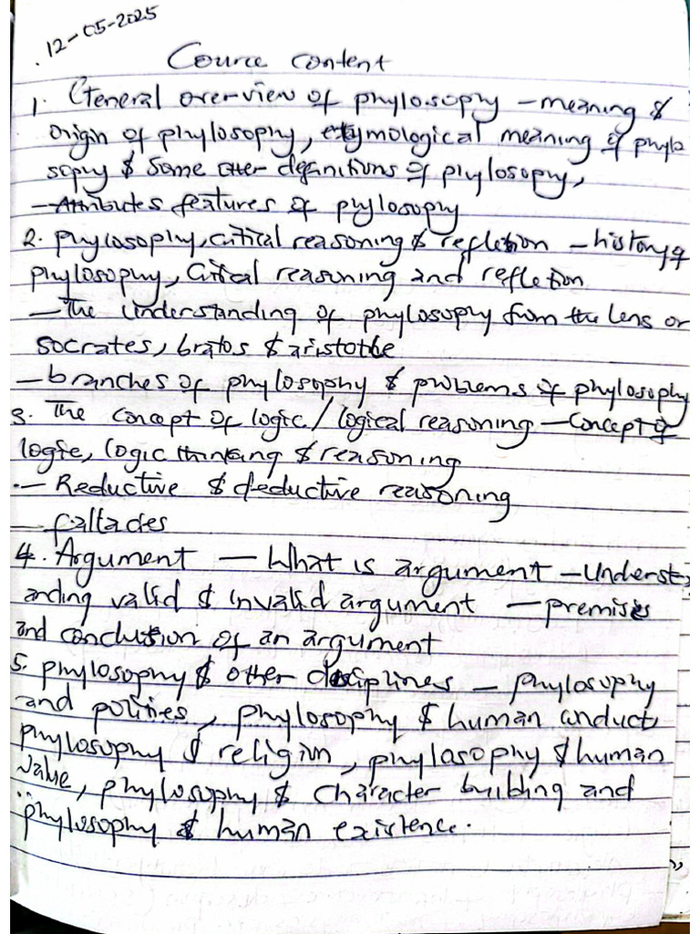 Philosophy Note | PDF