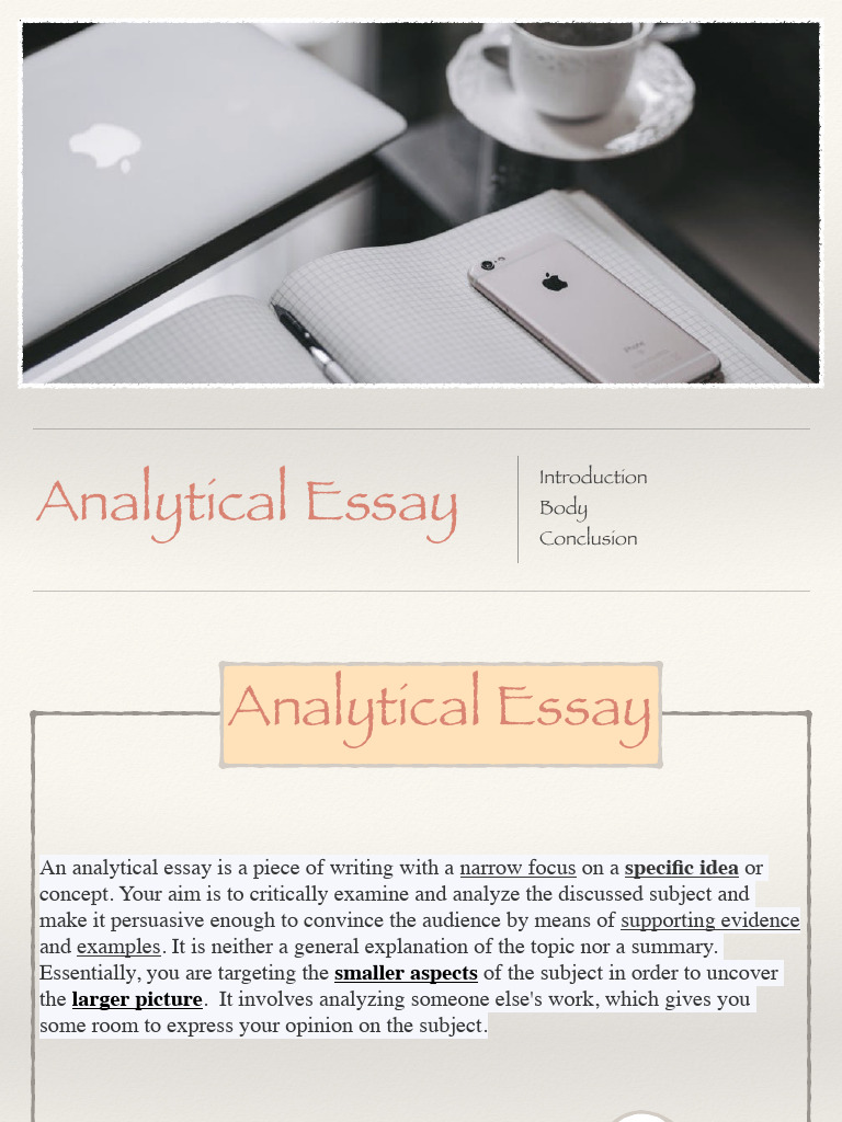 Guide to Writing an Analytical Essay | PDF