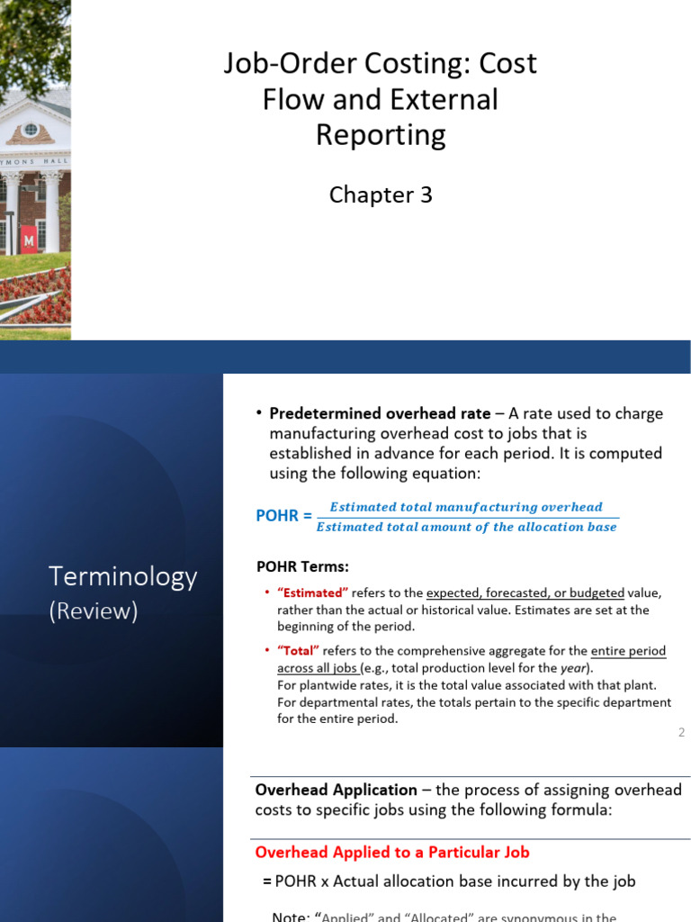 Job-Order Costing: Cost Flow Overview | PDF | Cost Of Goods Sold ...
